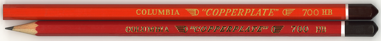 Copperplate 700 HB by Columbia Pencil & Crayon Company | Brand Name Pencils